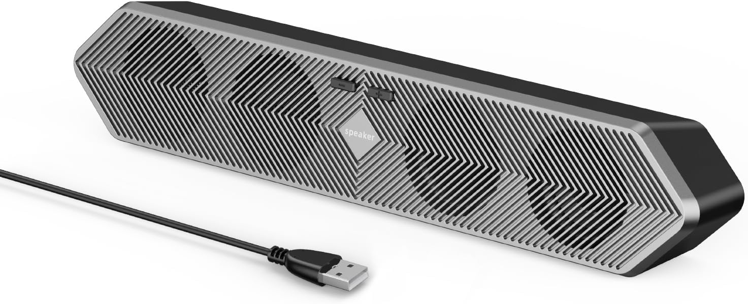 Amazon.com: HPSWUW Computer Speakers for Desktop Pc, Wired USB Powered ...