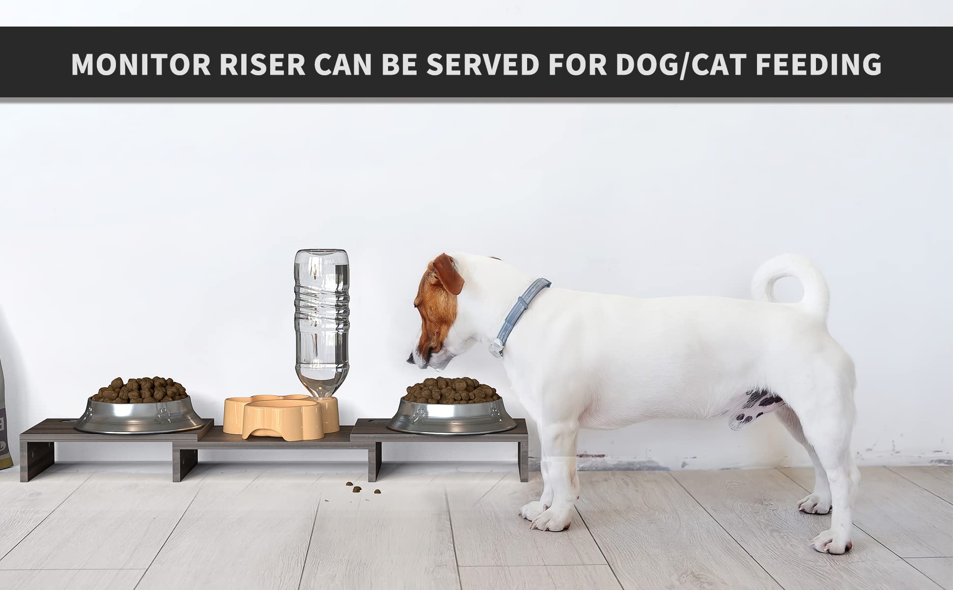 HMFOR Computer Monitor Stand Riser for Desk-Adjustable Length and Angle ...