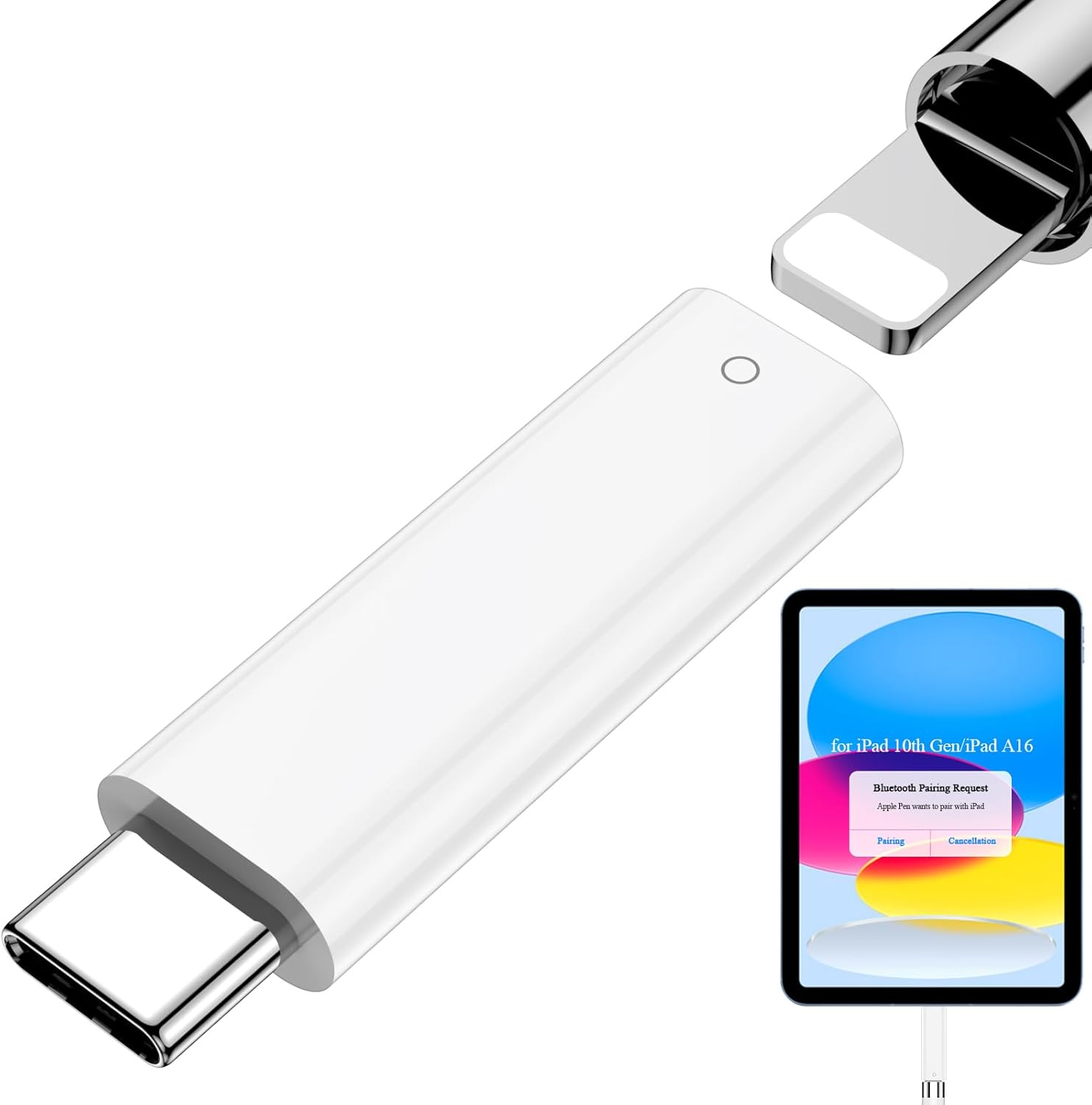 Amazon.com: Pencil Adapter for Apple Pencil 1st Generation iPad 10th ...