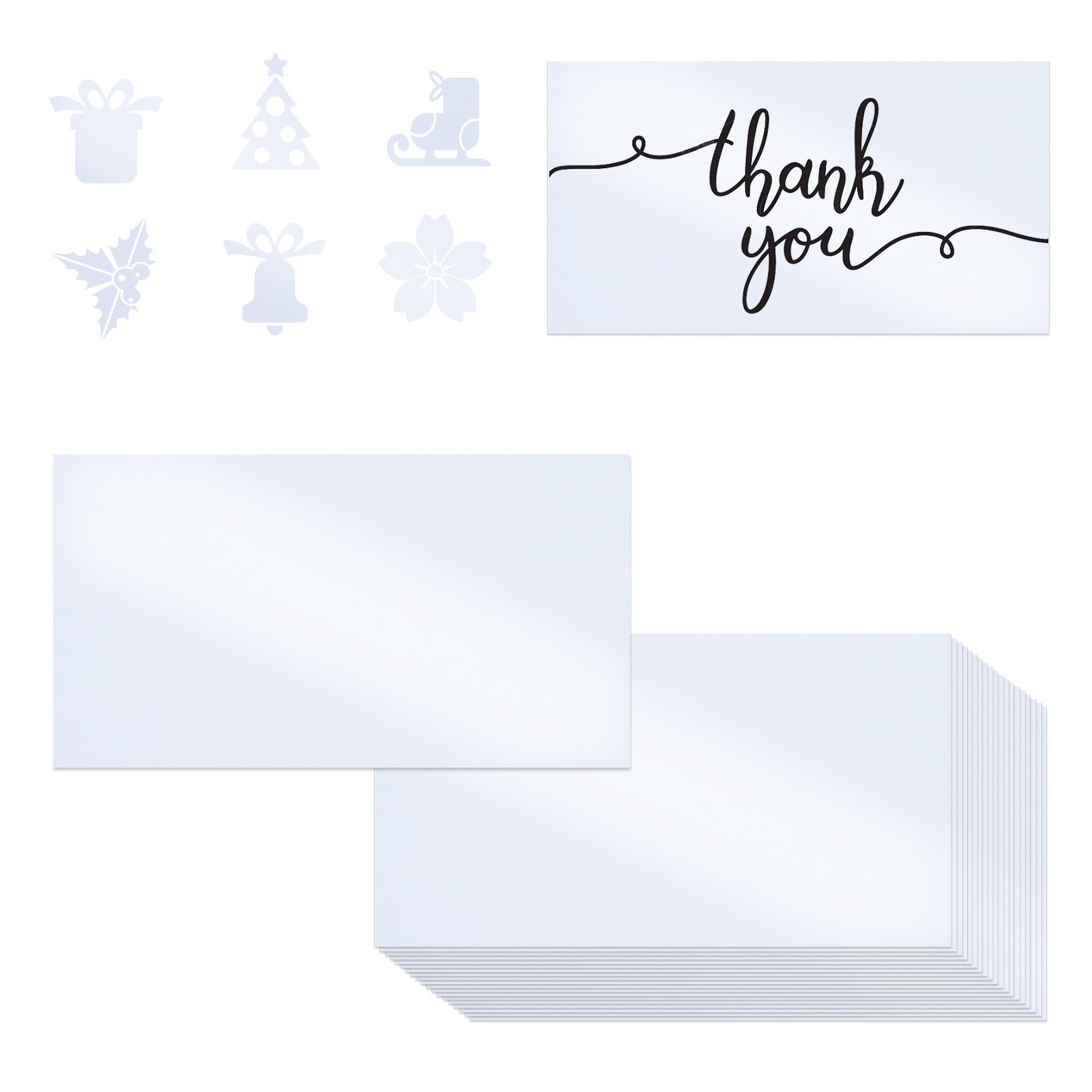 Amazon.com : BEISHIDA 50 Sheets White Cardstock Paper, 3 x 5 Inch ...