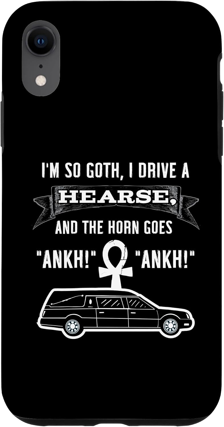 Amazon.com: iPhone XR Funny Gothic and Dark Occult Goth Art Emo Satanic ...