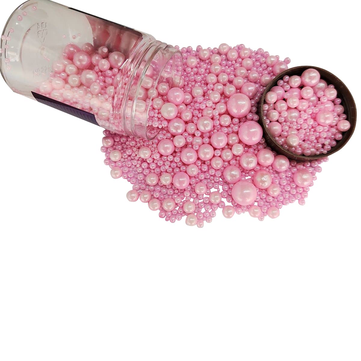 Amazon.com: Edible Pink Sugar Pearls Candy Sprinkles 120G/ 4.23Ounce ...