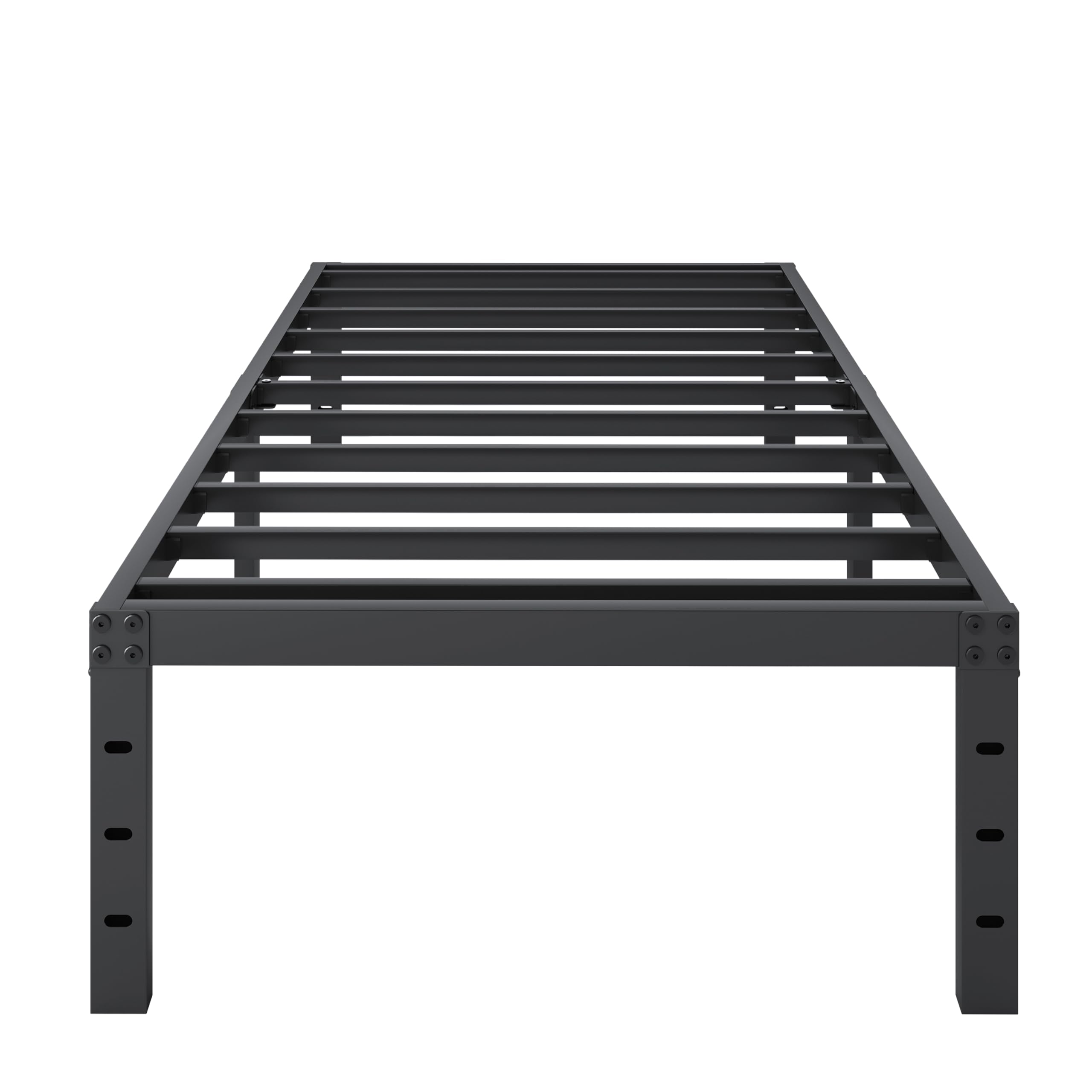 Bed Frame Twin, 18 Inch Metal Twin Platform Bed Frame No Box Spring ...