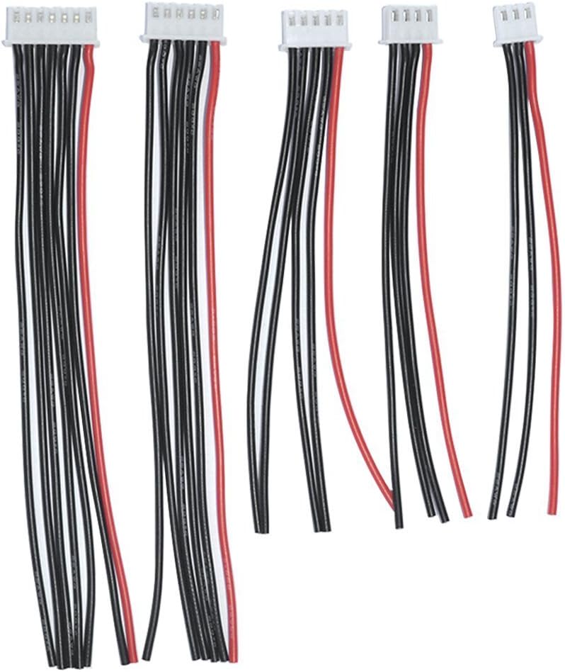 10pcs 2S-6S Battery Balance Charger Silicone Wire Lead JST-XH Connector ...