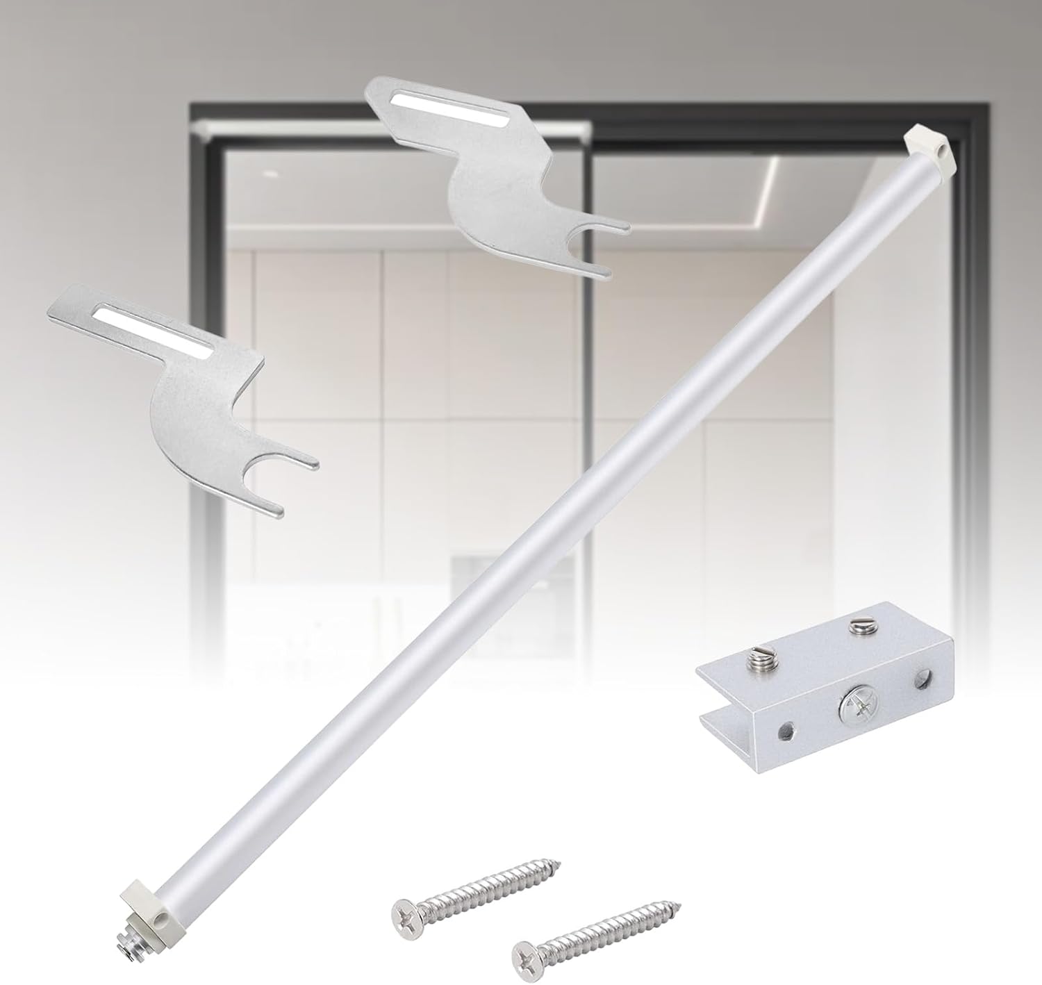 BBTEQEKN Automatic Sliding Door Closer, Heavy Duty Self Closing Sliding ...