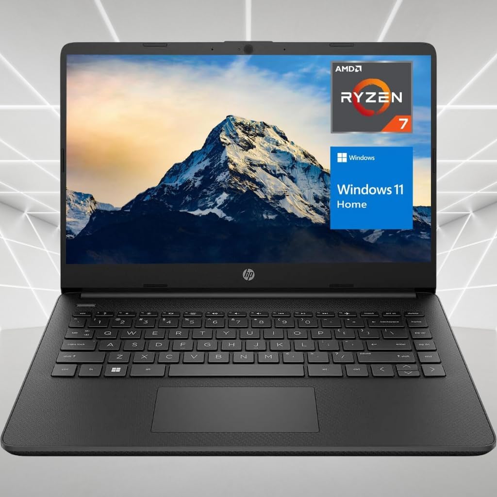 Amazon.com: HP 14" High-Performance Laptop, HD Touchscreen, AMD Ryzen 7 ...