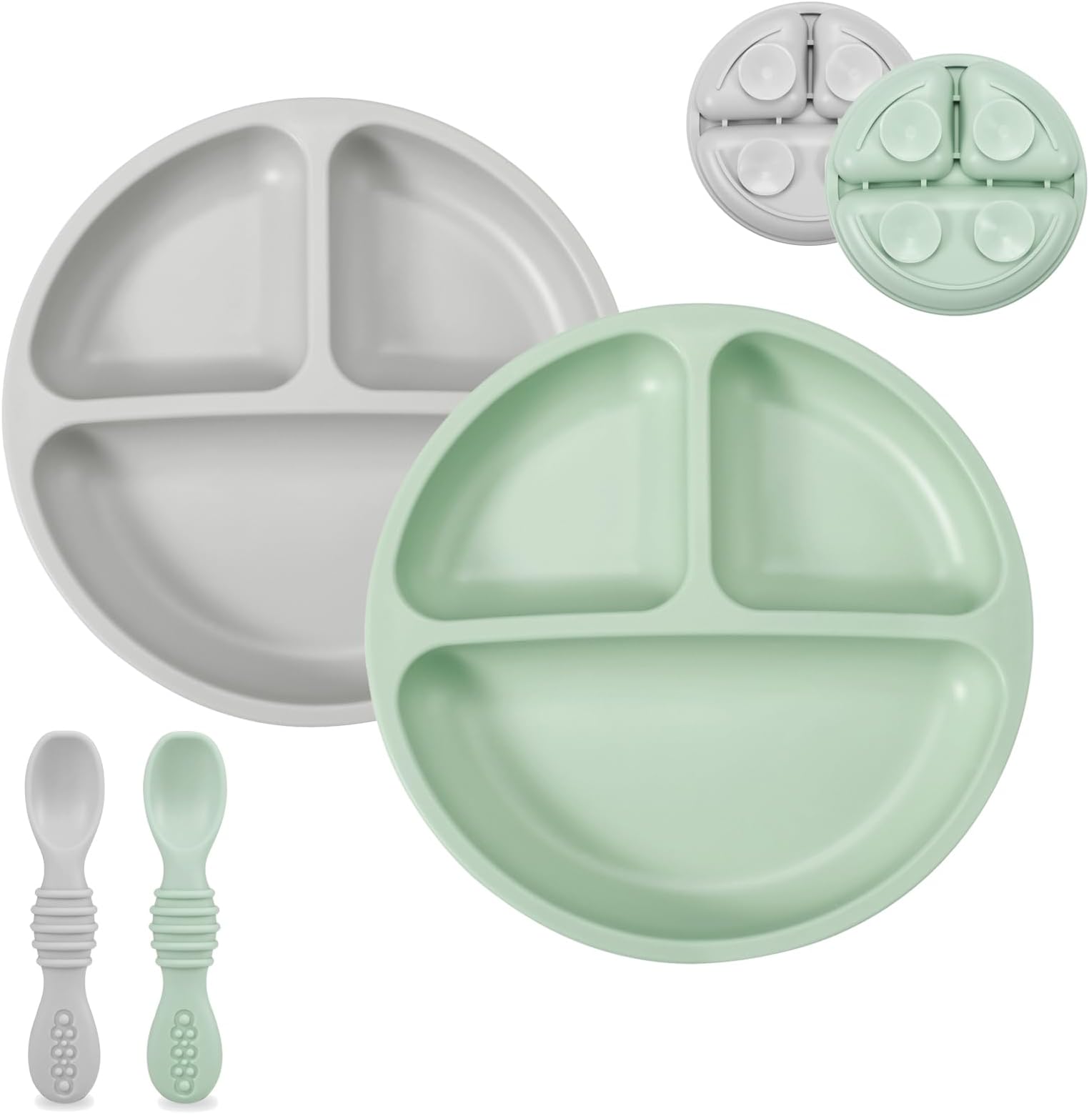 Amazon.com: Vicloon Suction Plates, 2 Pcs Suction Plates for Baby ...