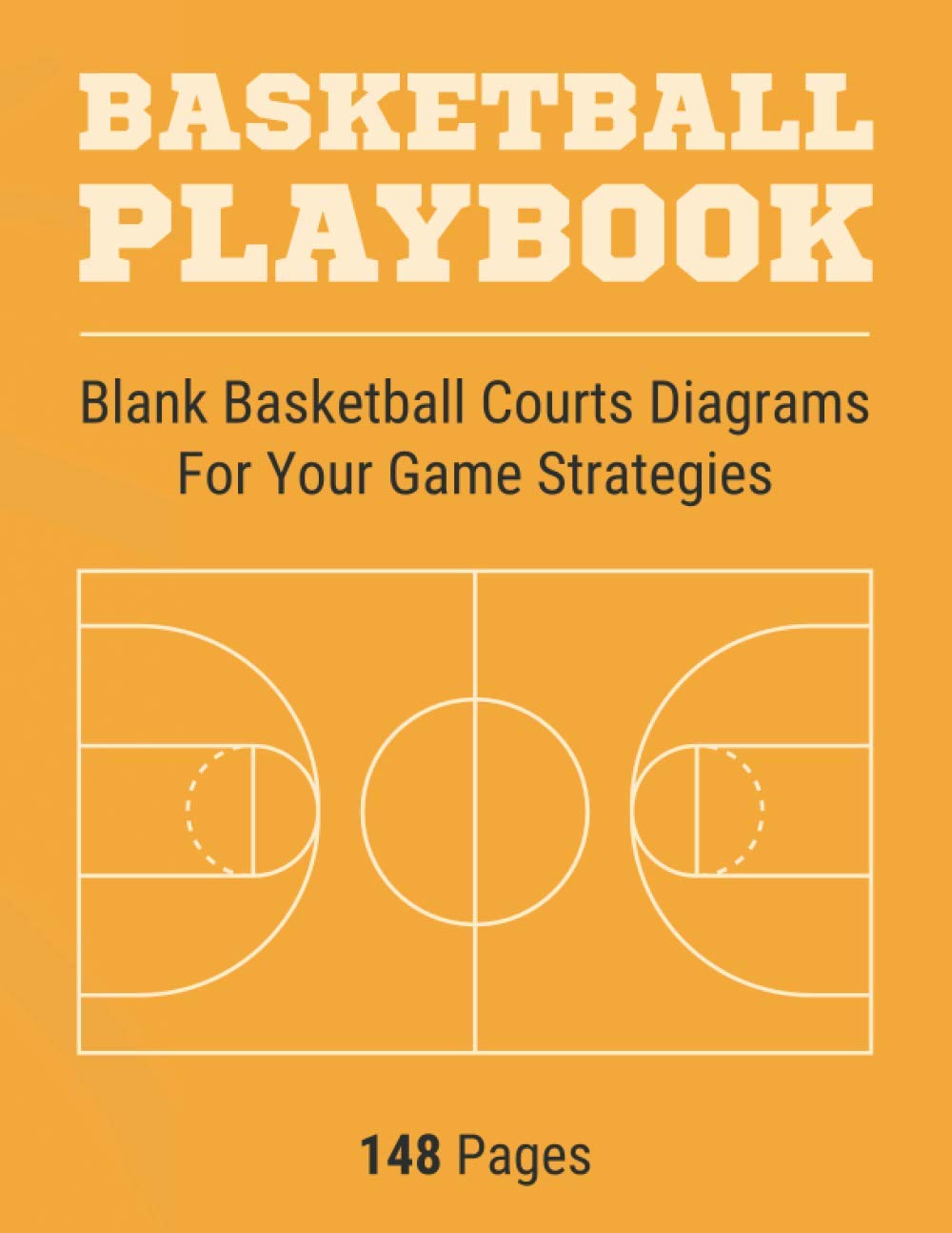 Buy Basketball Playbook: Blank Basketball Courts Diagrams For Your Game ...