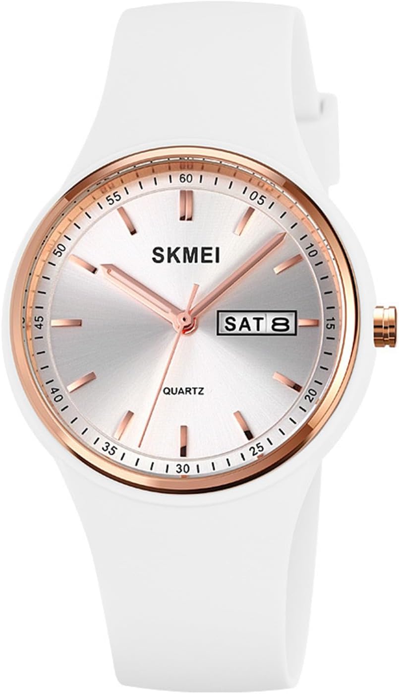 Women's Watch with Silicone Band Big Face Waterproof Sport Ladies Wrist ...