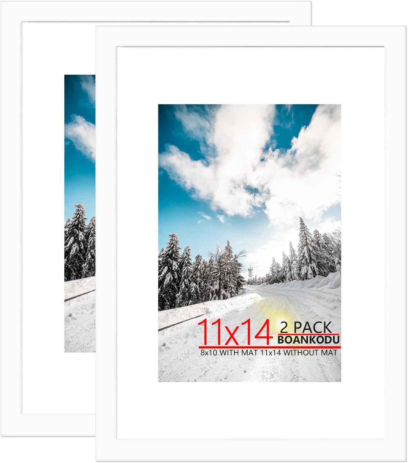 Amazon.com - BOANKODU 11x14 Picture Frame Set of 2, Made of High ...