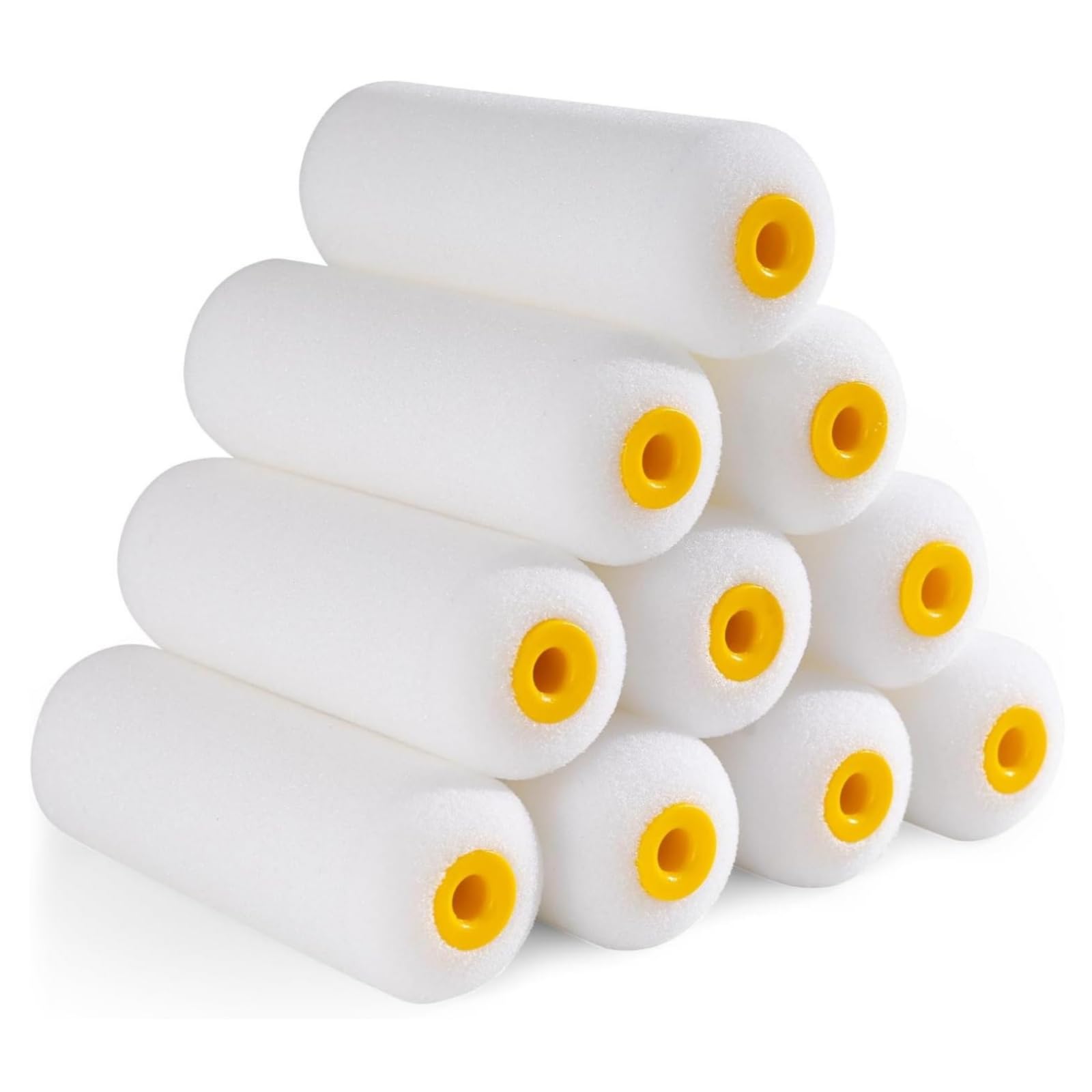 10 Pcs 4 Inch Foam Paint Roller High Density Foam Roller Mini Paint ...