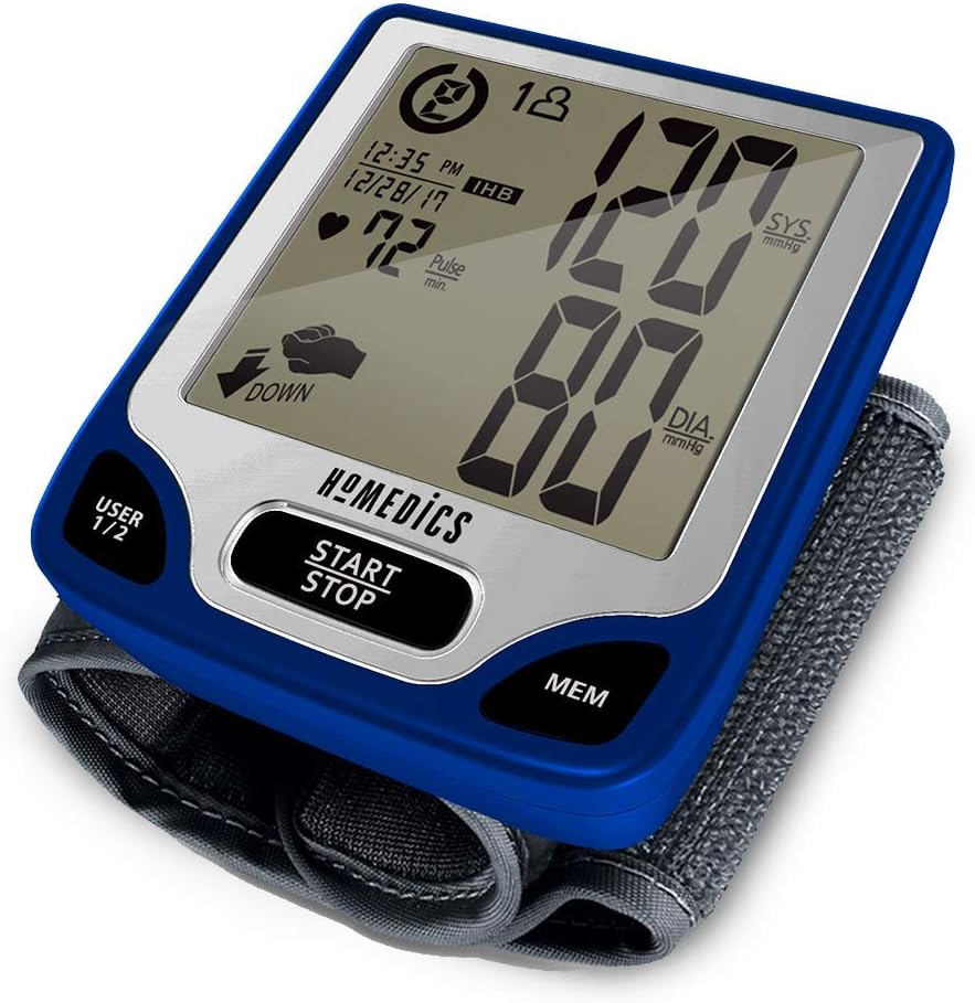 Amazon.com: Homedics Blood Pressure Monitor, Automated Wrist Blood ...