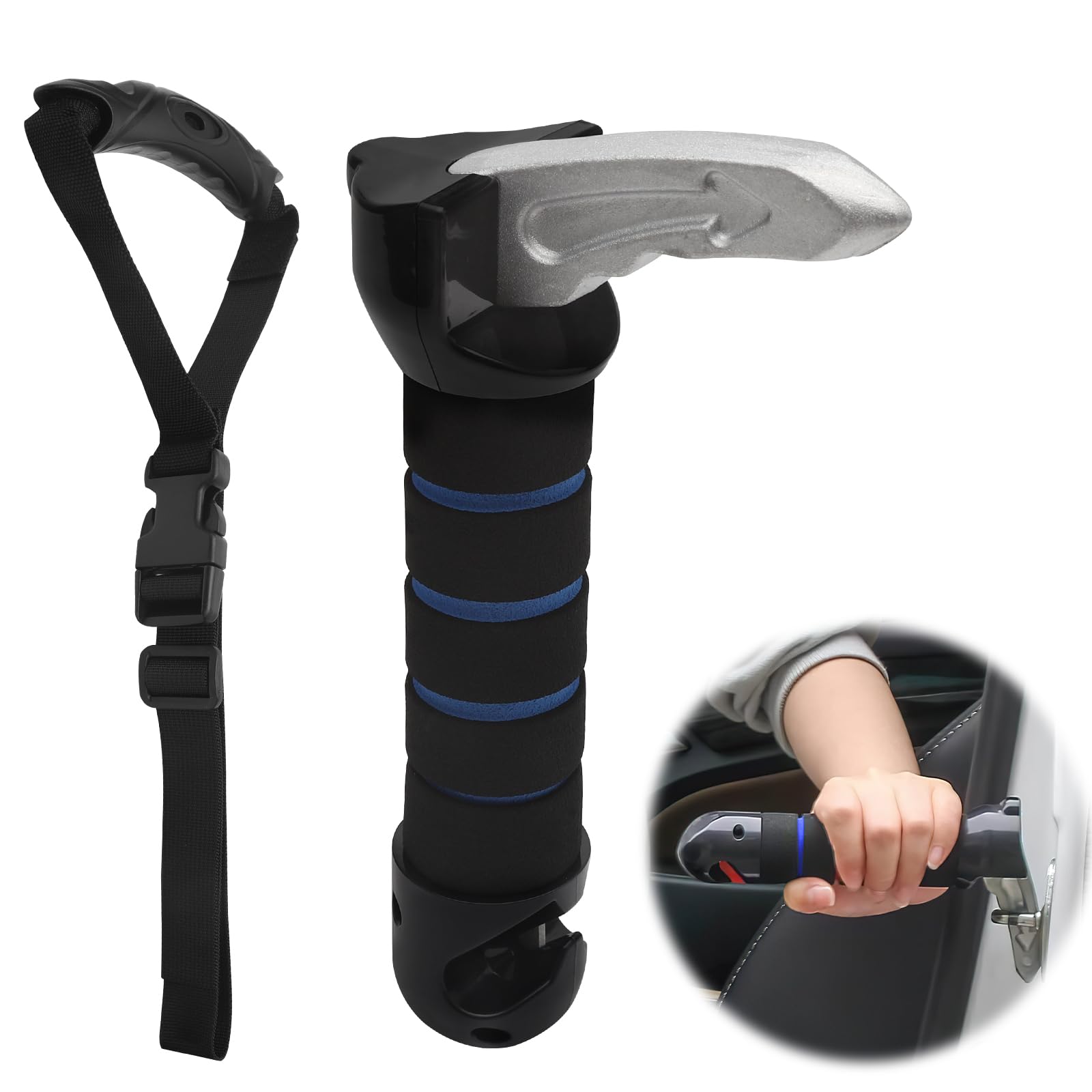 DAWRIS 2 Pcs Car Door Assist Handle for Elderly, Portable Handle ...