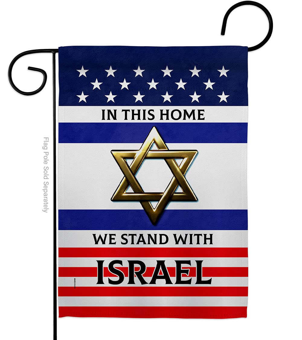 Stand With Israel Flag American Bandera De Israeli Pray Support ...