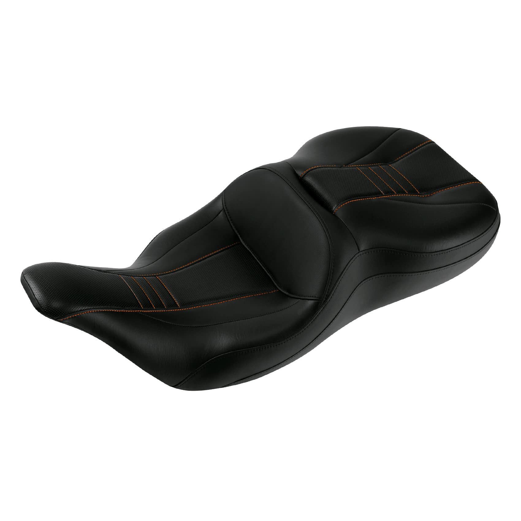 Amazon.com: C.C. RIDER Black Motorcycle Seat Driver Passenger Seat for ...