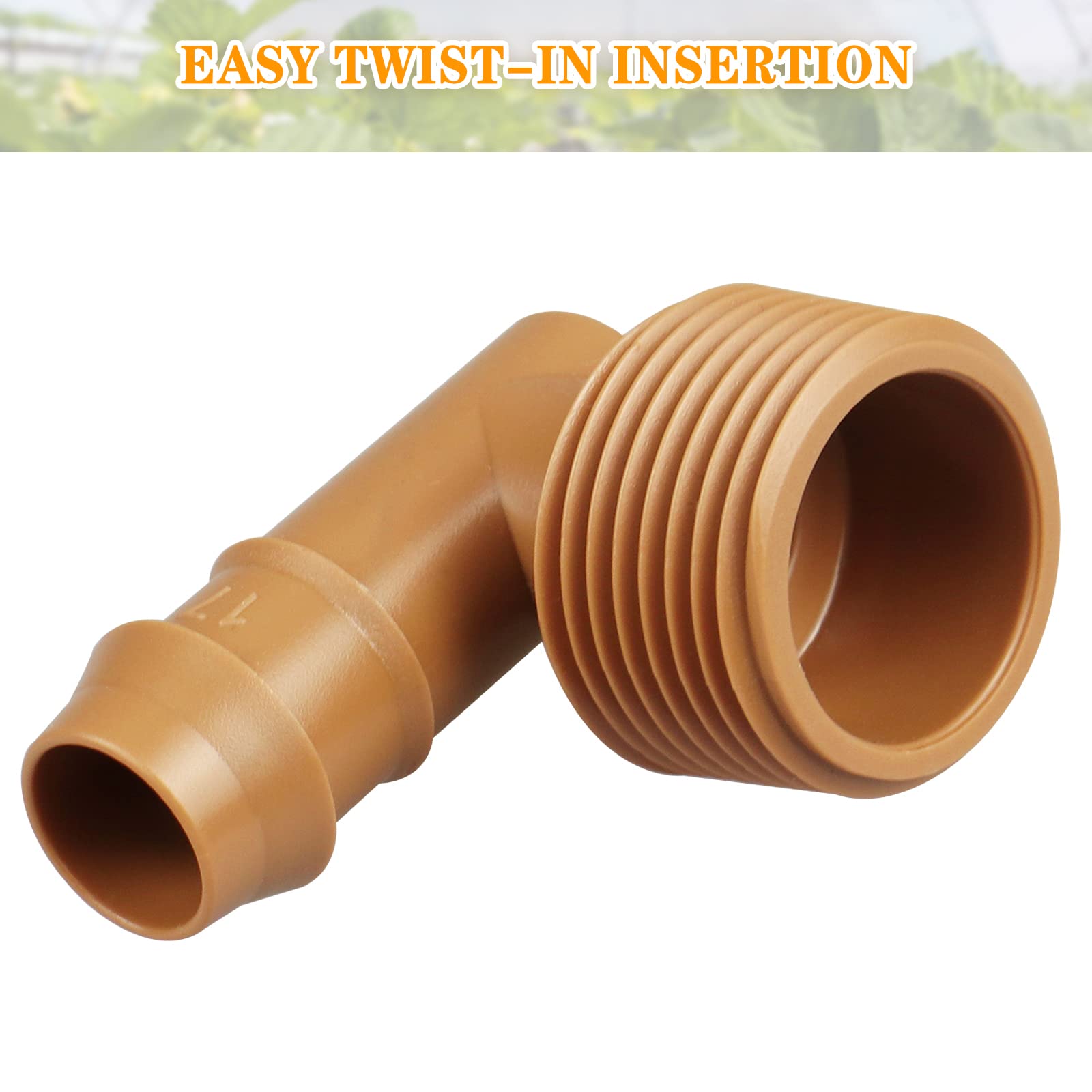 Snapklik.com : Gardrip 1/2 Inch Threaded Drip Irrigation Male ...