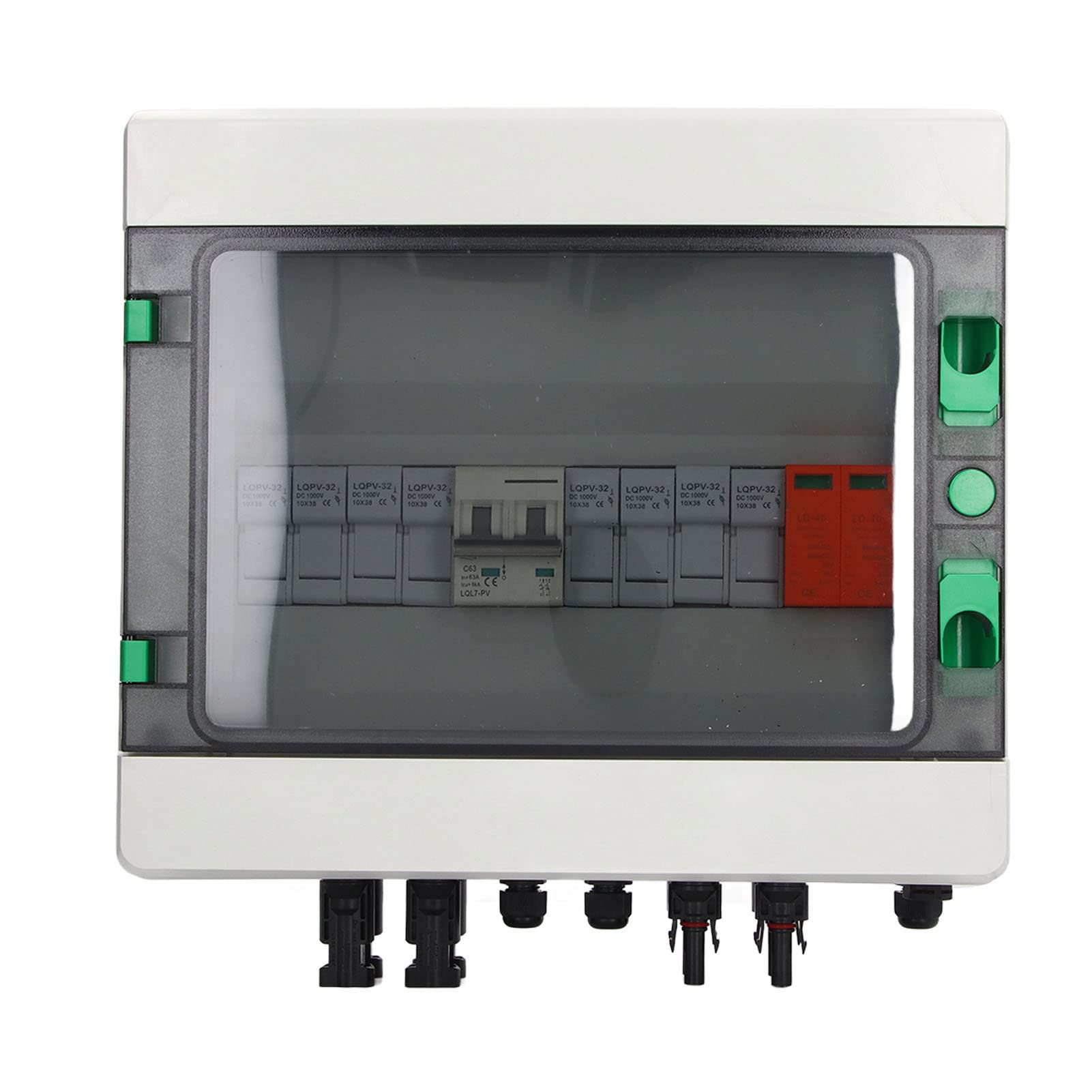 Eujgoov 4 String Solar Combiner Box Pv Combiner Box 63a | Desertcart ...