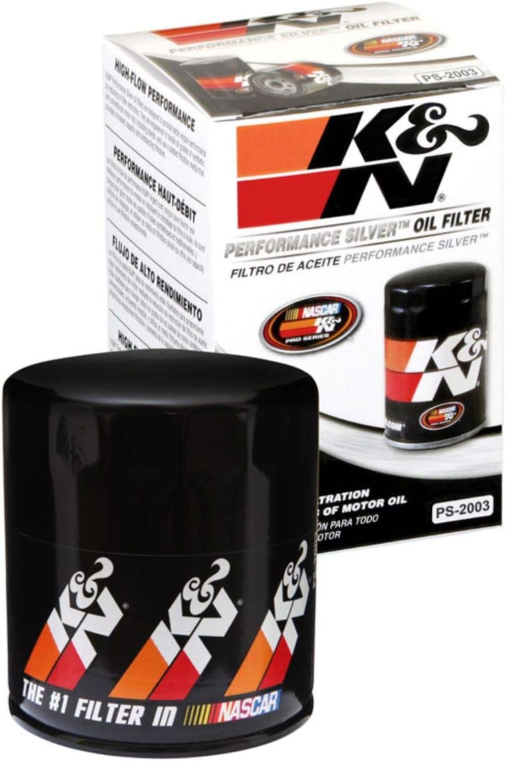 K&N Filtro de aceite premium: diseñado para proteger tu motor: compatible con modelos de ...