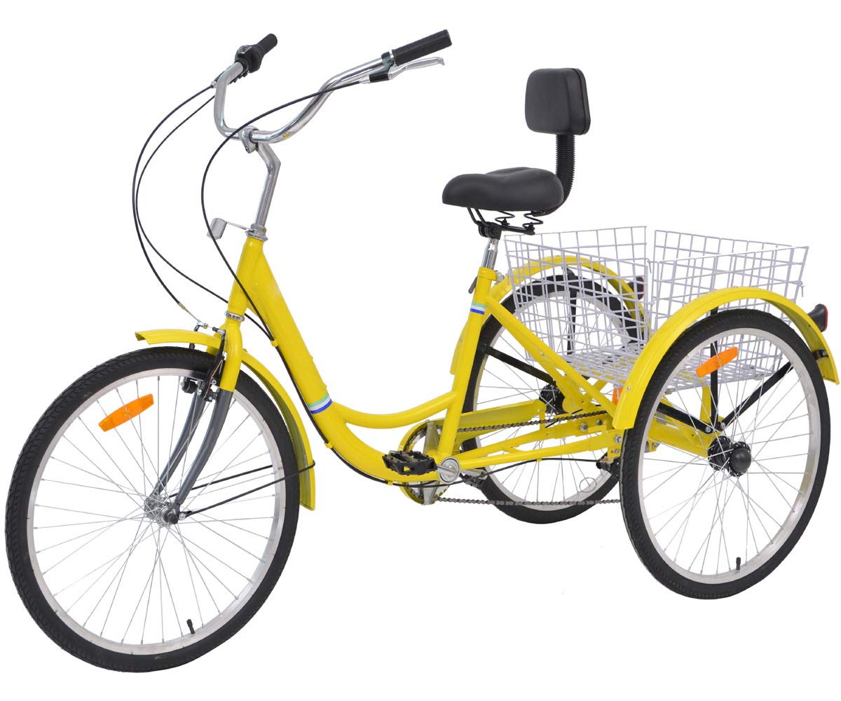 Docred Adult Tricycle Trike 7 Speed Three Wheeled Bike 26 | Desertcart ...