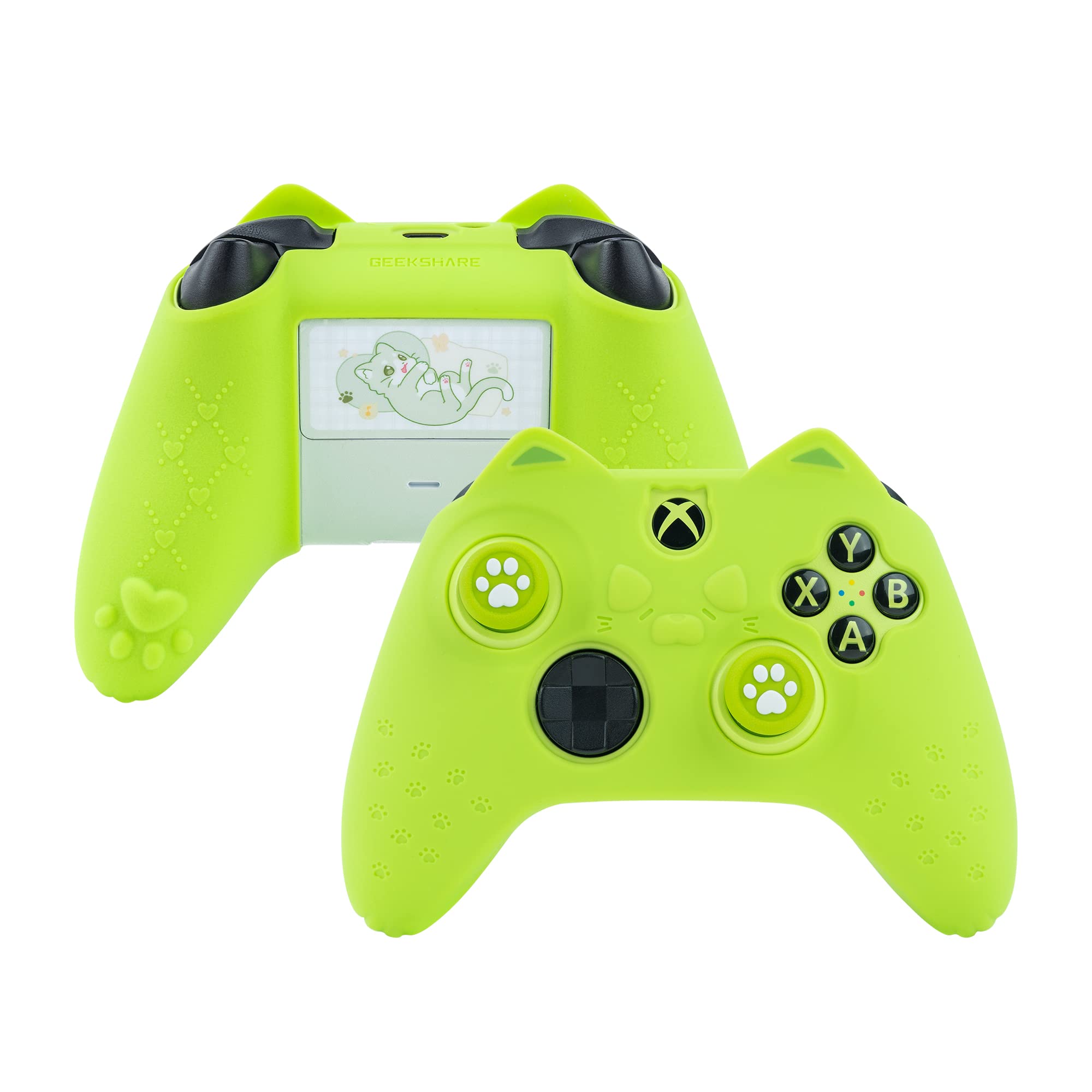 Snapklik.com : GeekShare Cat Paw Controller Skin Grips Set Anti-Slip ...