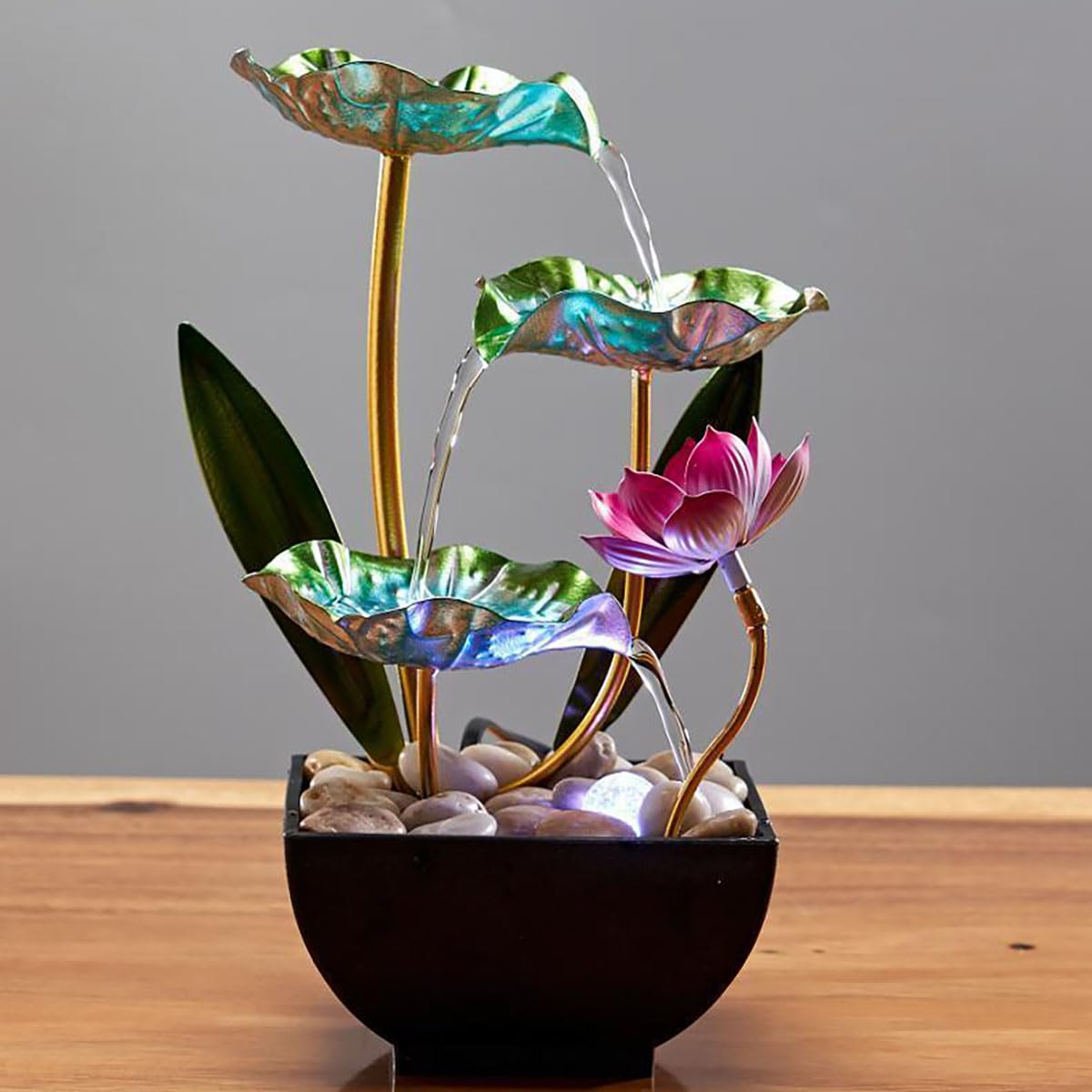 Snapklik.com : Water Fountain Indoor Waterfall Fountain Tabletop ...