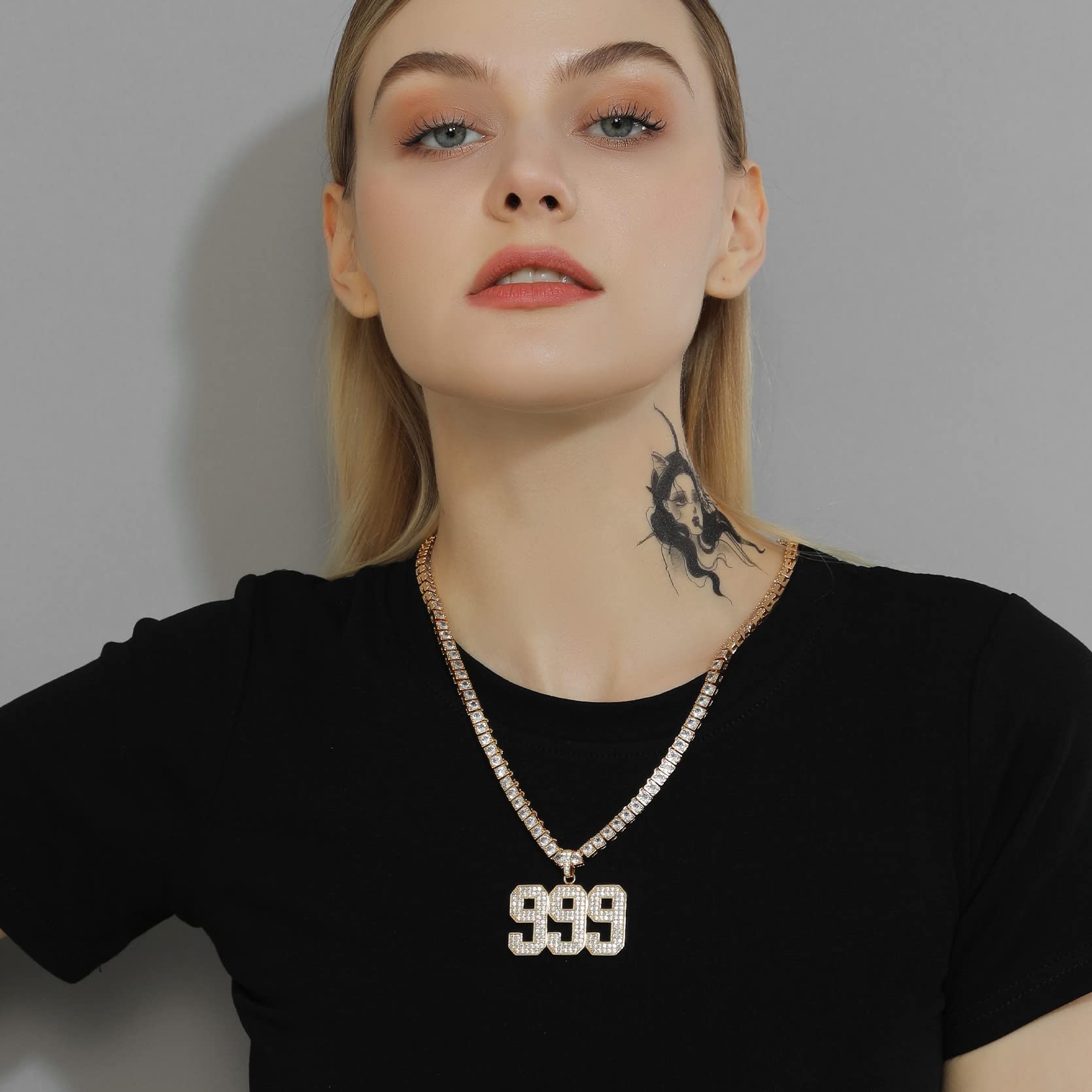 Snapklik.com : KeyStyle Custom Number Necklace For Men Women