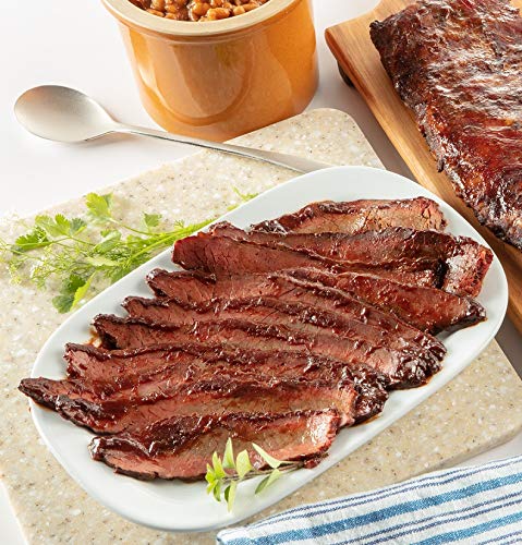 Amazon.com: Burgers' Smokehouse Signature Sauced Beef Brisket Party ...