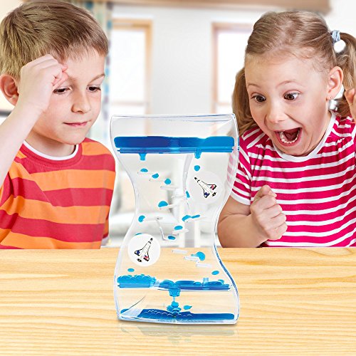 ArtCreativity Liquid Motion Bubbler Timer with Dual Spinning Wheels, 5. ...