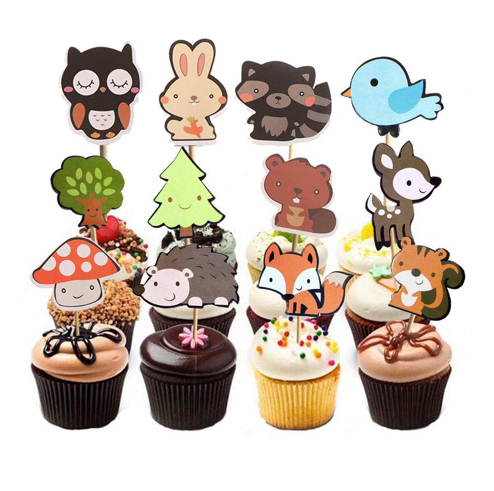 Buy Jimiston 41 Piece Forest Animals Party Decoration Set - Happy ...