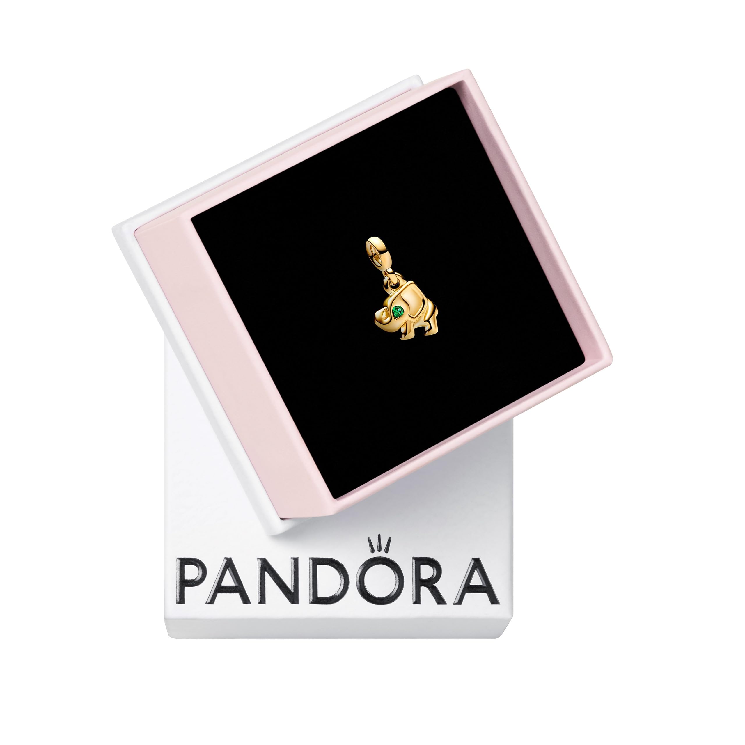 Amazon.com: PANDORA Elephant Mini Dangle Charm - Compatible for PANDORA ...