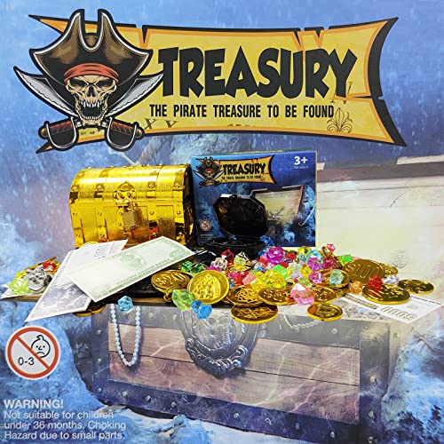 Snapklik.com : 175 Pieces Pirate Treasure Chest Toy Kit Vintage Pirate ...