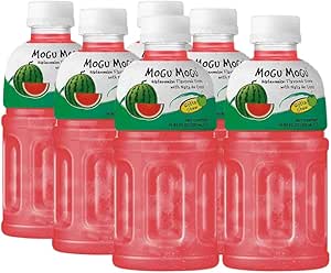 Mogu Mogu Watermelon Drink with Nata De Coco 320ml 6 pack : Amazon.com.au