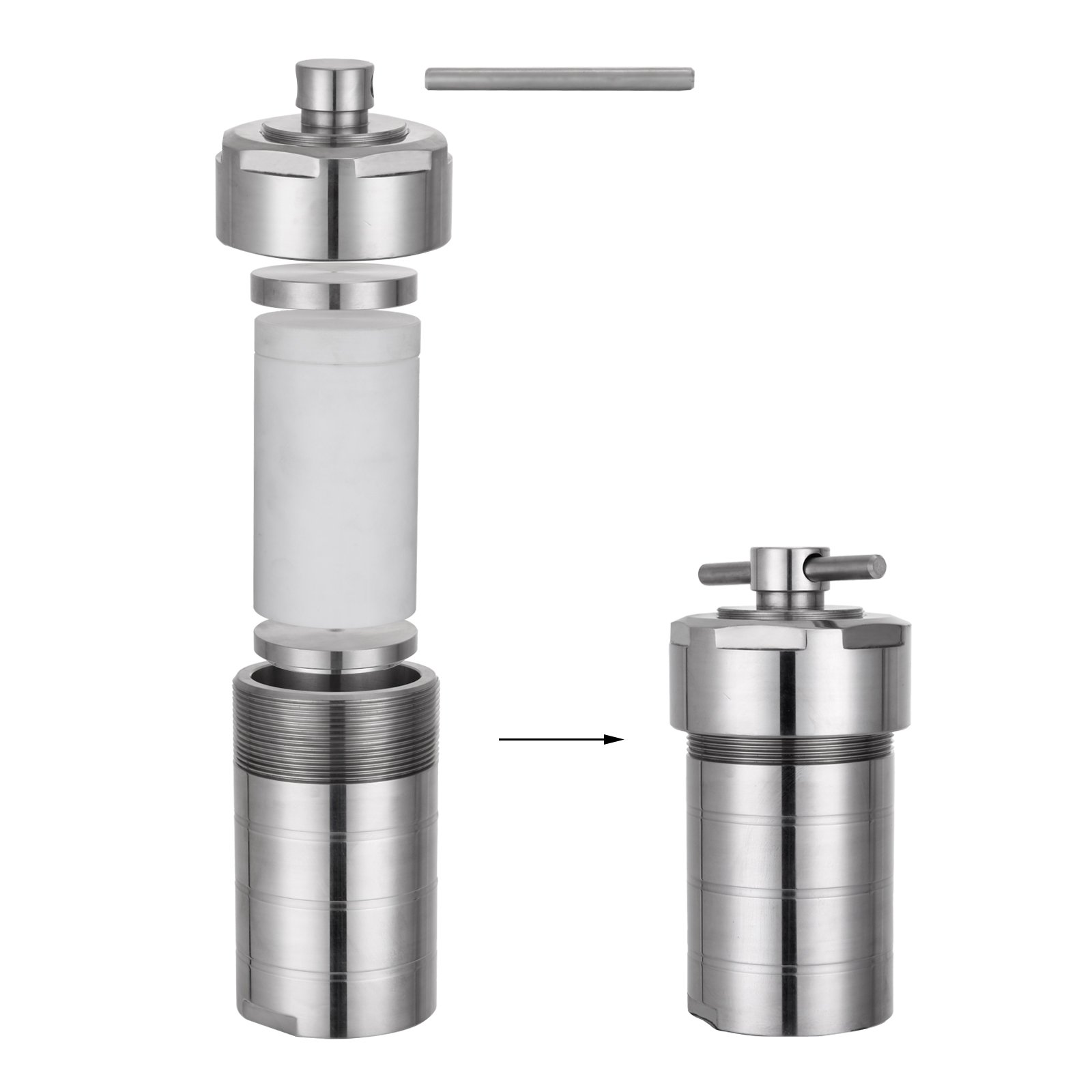 Buy Techlifer 500ml Autoclave Reactor Hydrothermal Synthesis Reactor ...