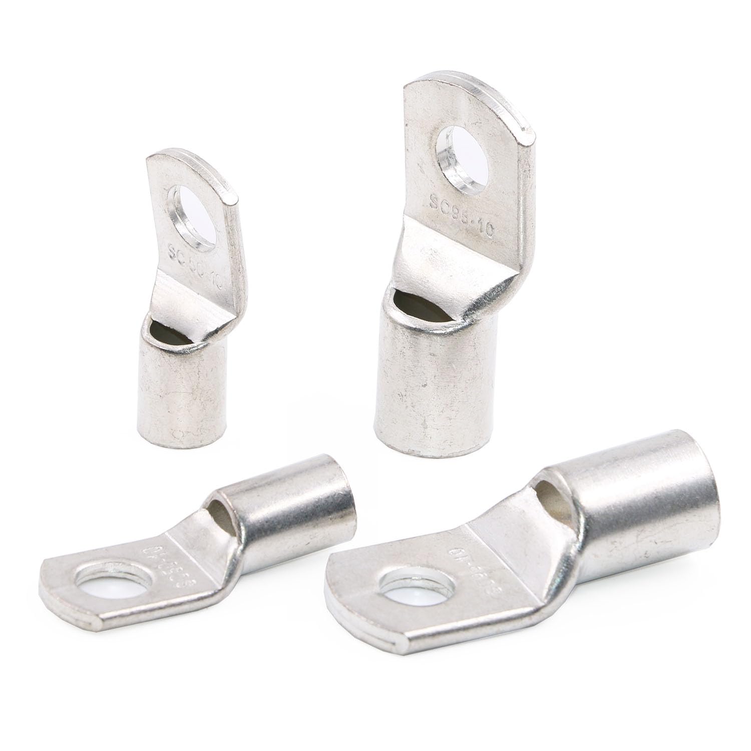 Snapklik.com : Tinned Copper Battery Lugs Heavy Duty- 4/0 Awg 3/8 ...