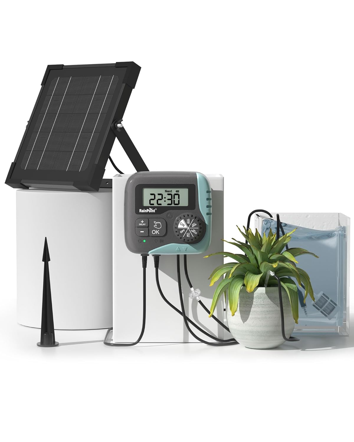 Amazon.com : Automatic Watering System for Potted Plants - RAINPOINT 5W ...