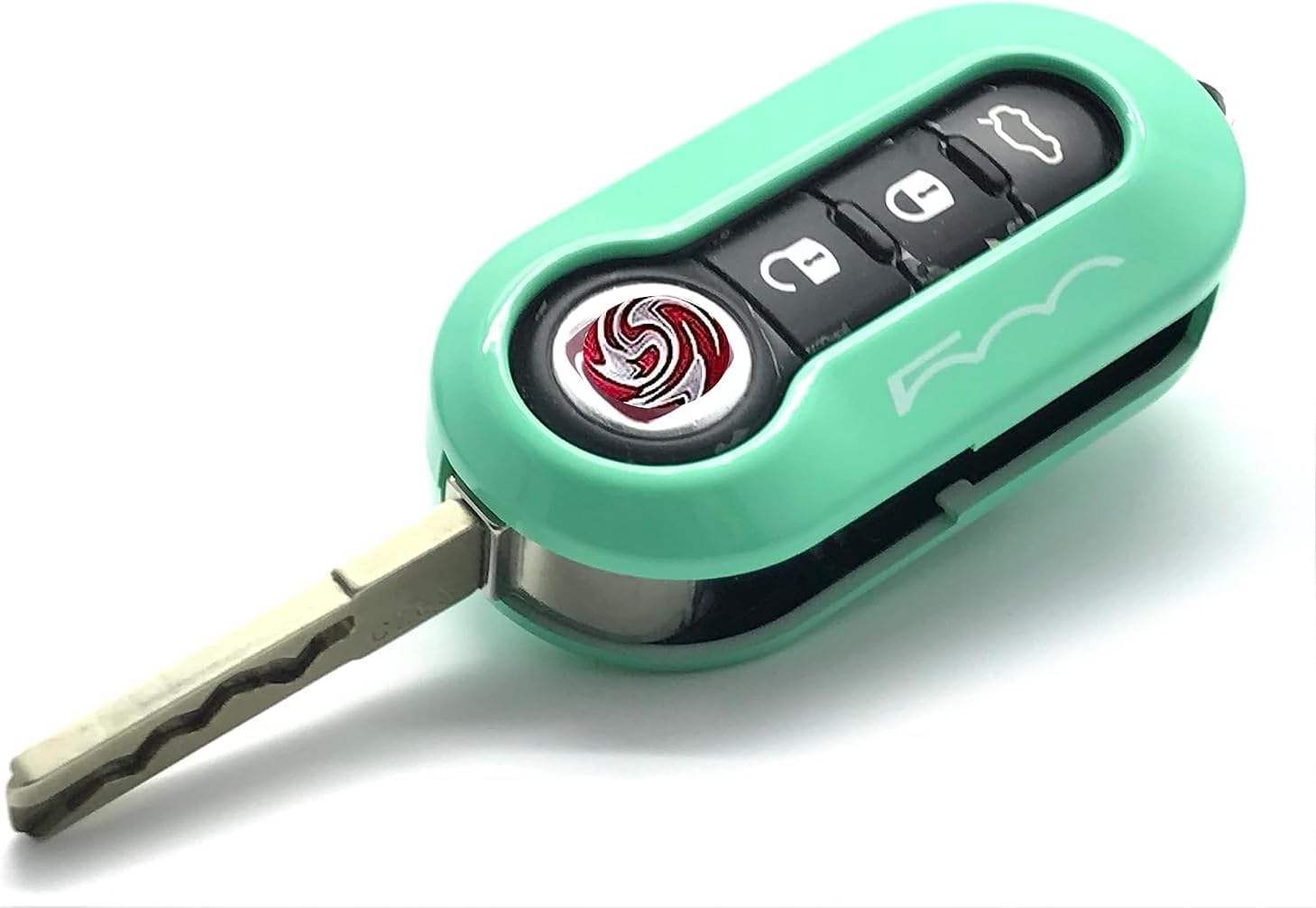 Nordecco Fiat 500 Key Case Cover - Fits 500, 500C, 500L, Abarth, Grande ...