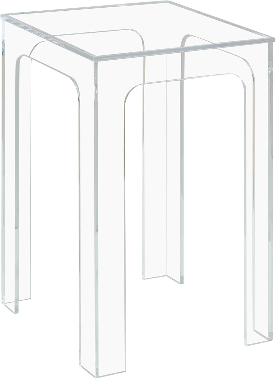 Amazon.com: homzone Clear Acrylic End Table,16" Wide,16" Deep,24" High ...