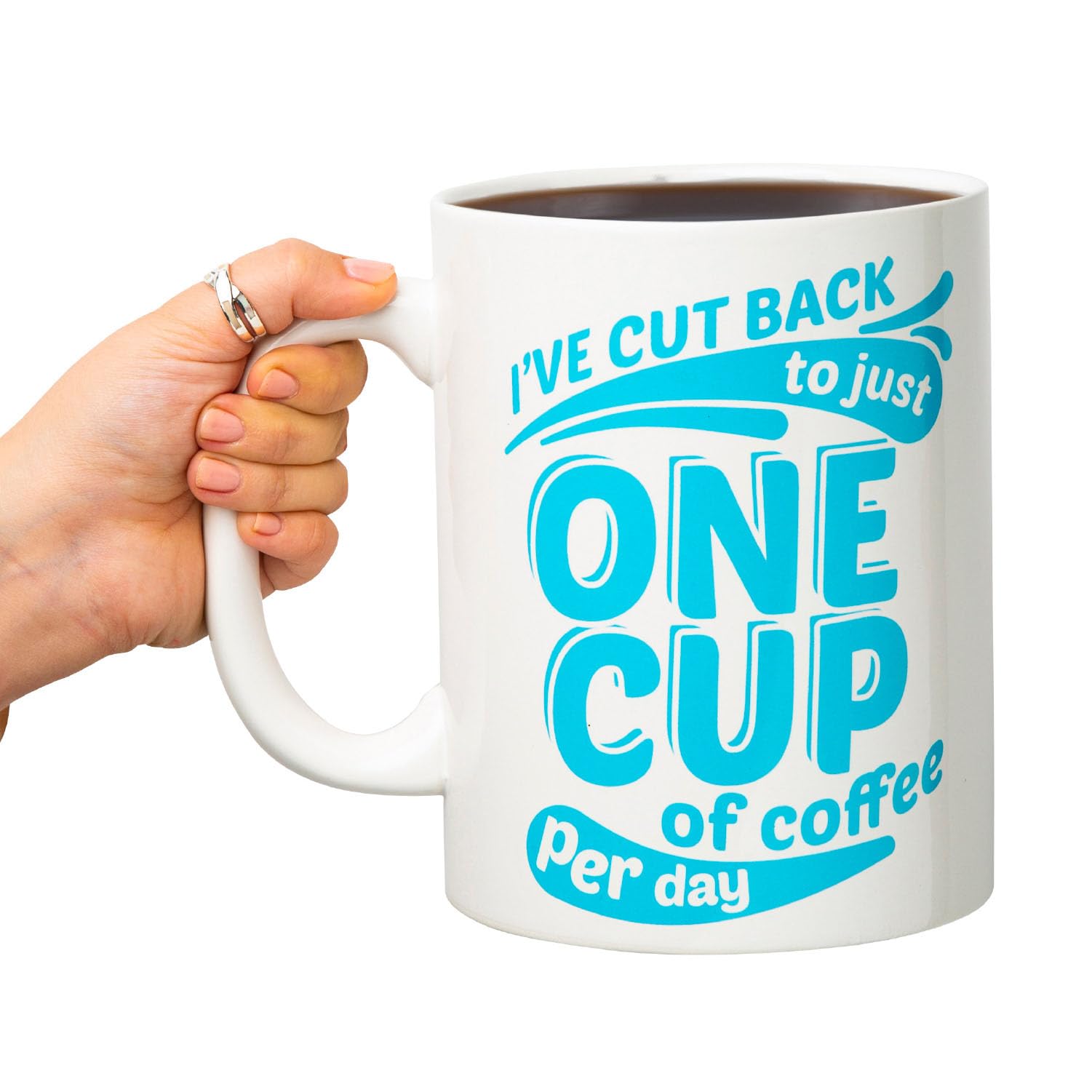 Amazon.com: BigMouth Inc. Coffee Mug - “I've Cut Back to Just One Cup ...