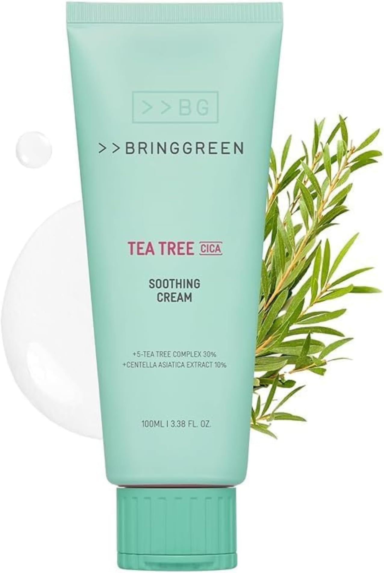 Amazon.com: BRING GREEN Tea Tree Cica Soothing Cream Plus 100ml Korean ...