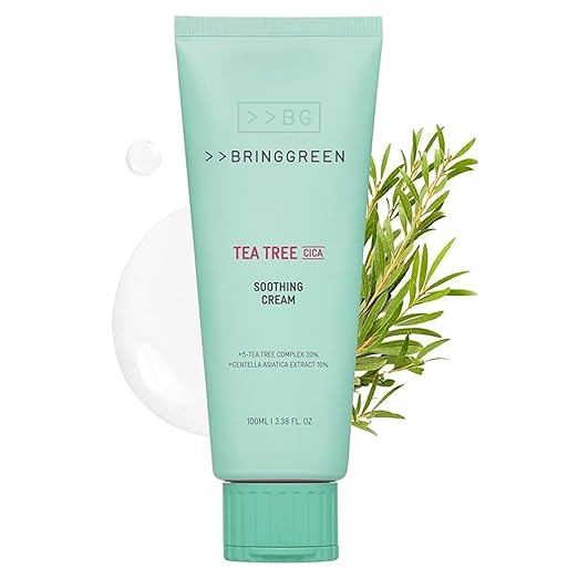 Amazon.com: BRING GREEN Tea Tree Cica Soothing Cream Plus 100ml Korean ...