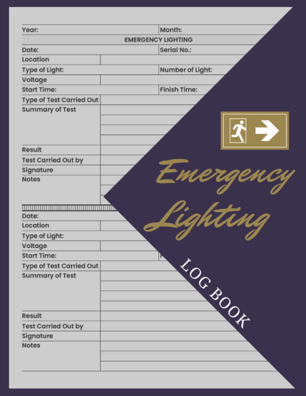 Buy Emergency Lighting Log Book A4: Emergency lighting Testing System ...