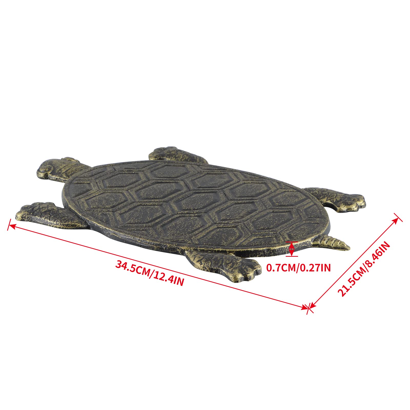 Snapklik.com : MDLUU Turtle Stepping Stone, Cast Iron Flagstone ...
