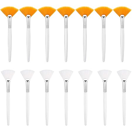 Amazon.com: 9 Pieces Facial Brushes Fan Mask Brushes, Soft Facial ...