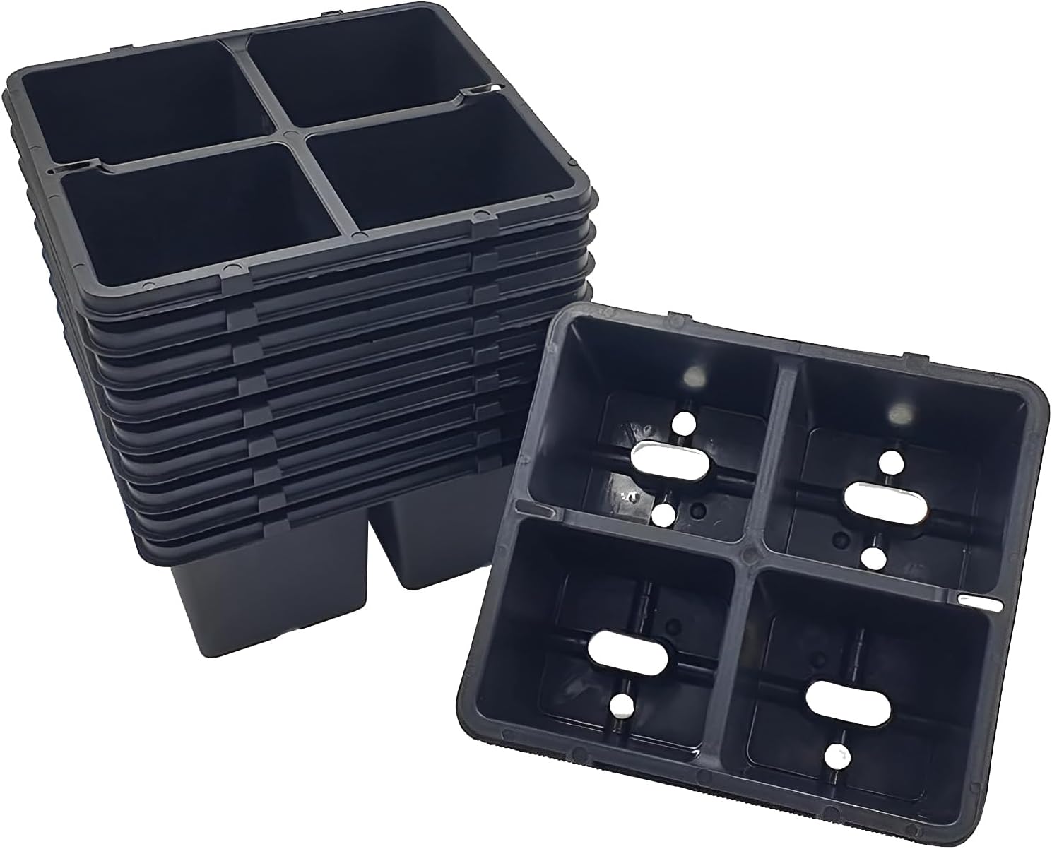 Gro Garden Products Seed Tray Propagator - 6 Multi Cell Plant Trays ...
