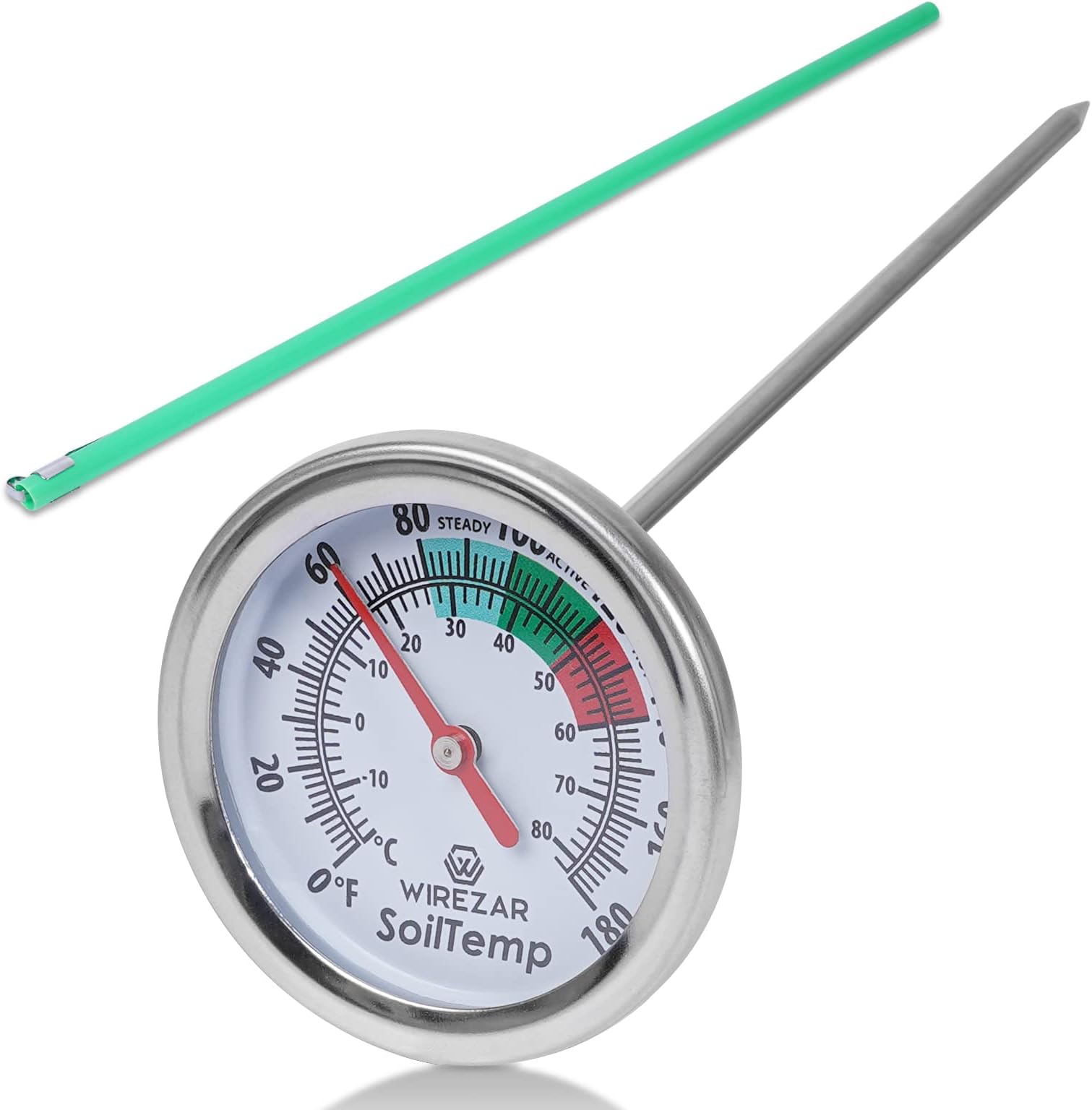 Amazon.com : Luster Leaf 1630 Rapitest Dial Soil Thermometer, Stainless ...