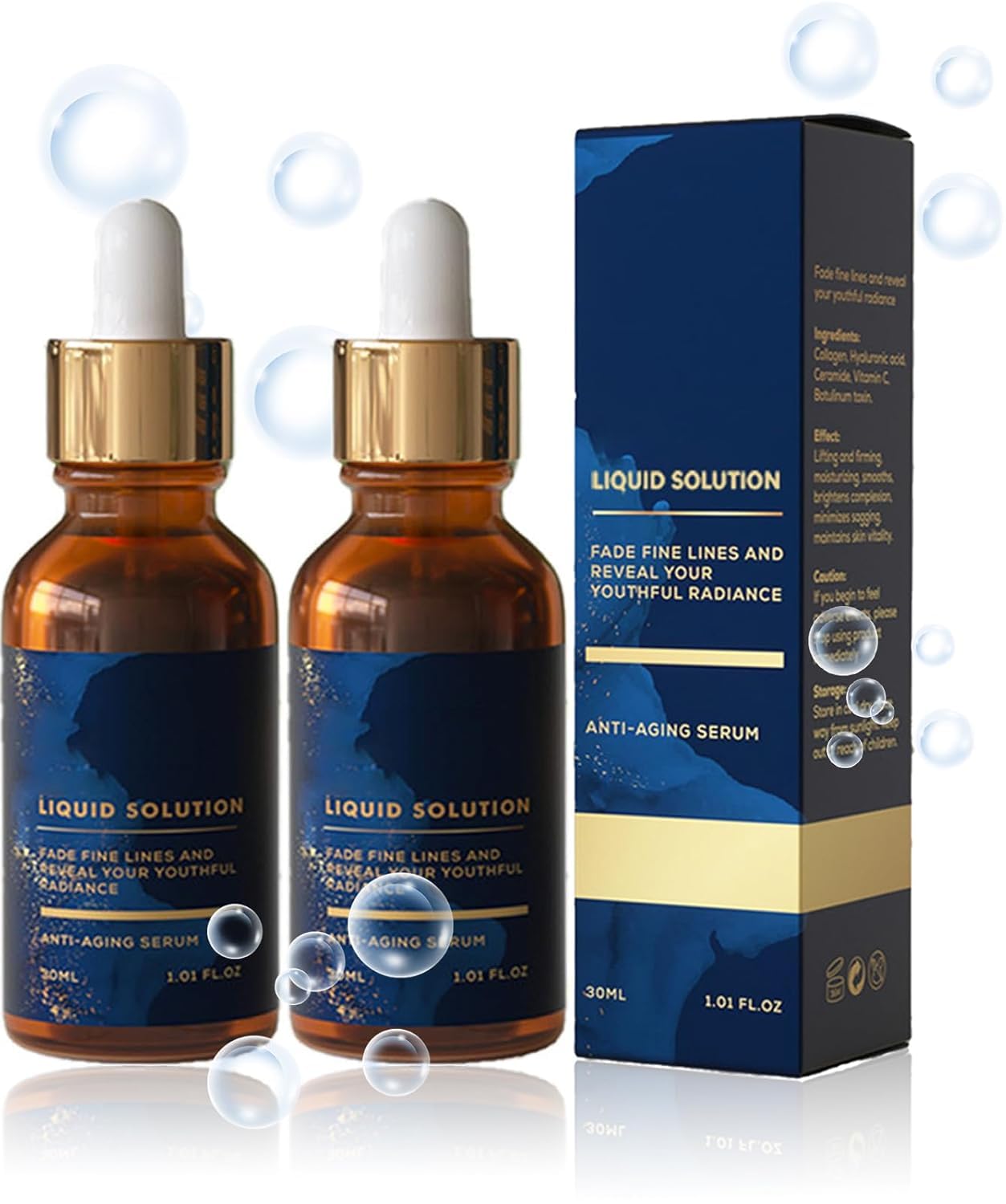 2PCS Lifting Soforteffekt Gesicht Serum, Das Original Stock Solution ...