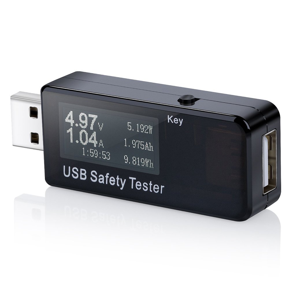 USB Digital Tester Current Voltage DC 5.1A 30V Amp Voltage Meter Test ...