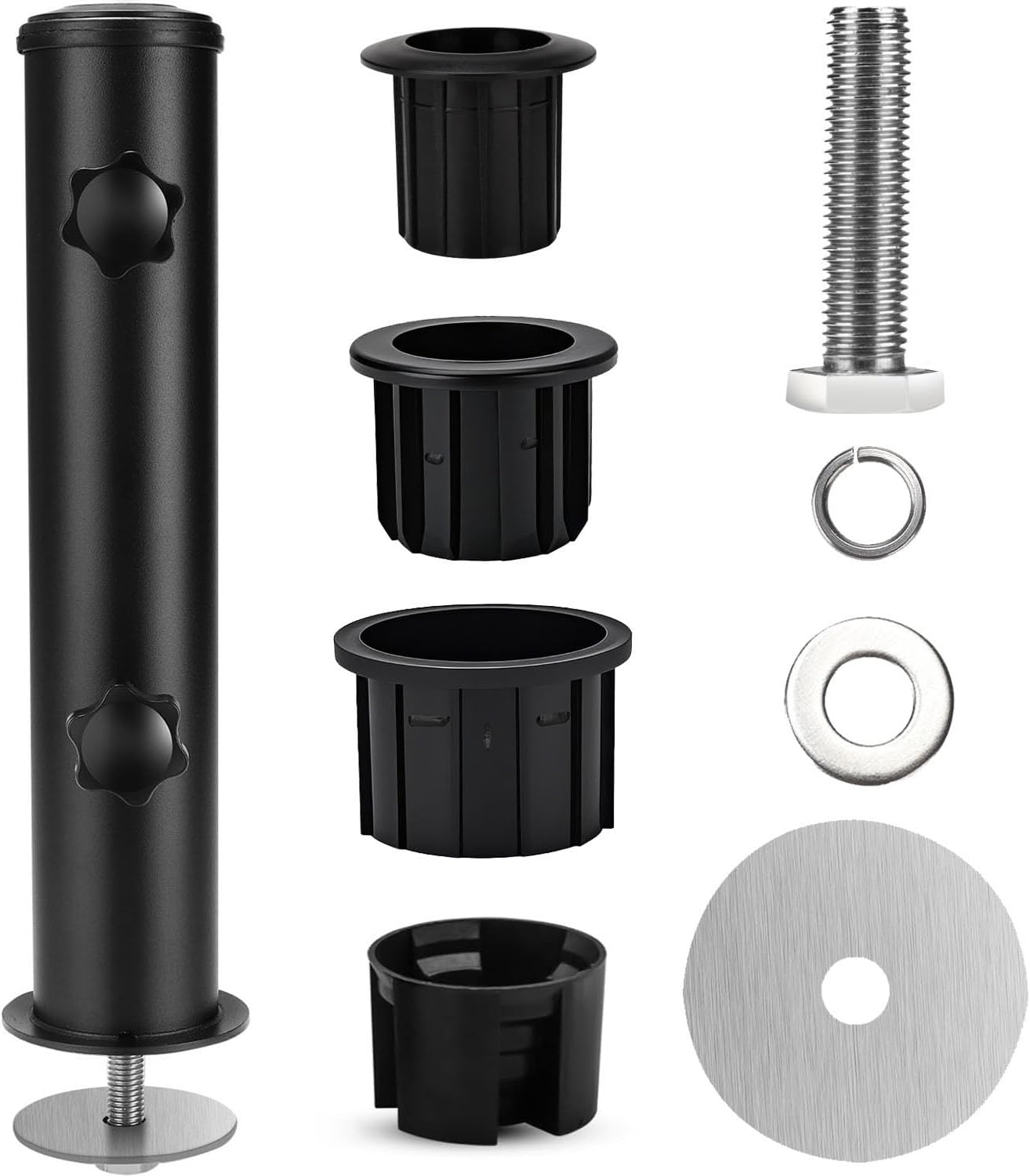 Amazon.com : QZER Umbrella Pole Mount Stand Tube, Universal Umbrella ...