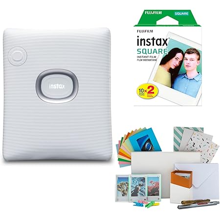 Amazon.com: Fujifilm INSTAX Square Link Instant Printer (Green) Bundle ...