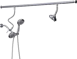 V-Frankness Dual Shower Head for Couples, High Pressure and Adjustable Multimodal Tandem Shower ...